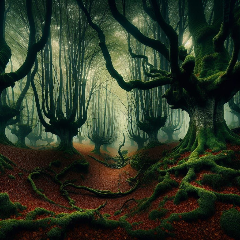 The Uncanny Forest - AI Generated Artwork - NightCafe Creator