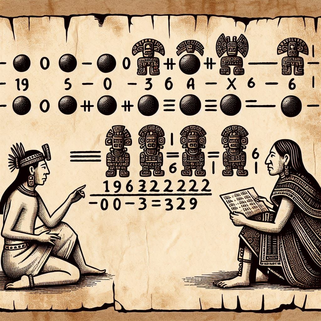 Aztec Mathematics - AI Generated Artwork - NightCafe Creator