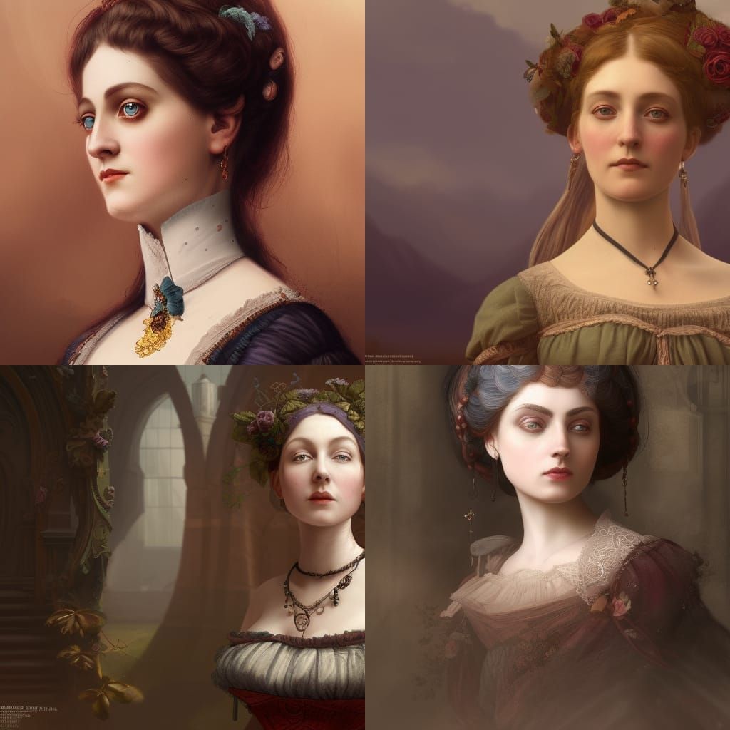 Portrait of a Victorian age woman - AI Generated Artwork - NightCafe ...