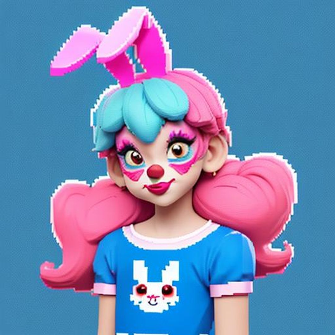 cute bunny clown. clown makeup. jester costume.pastel pink and pastel ...