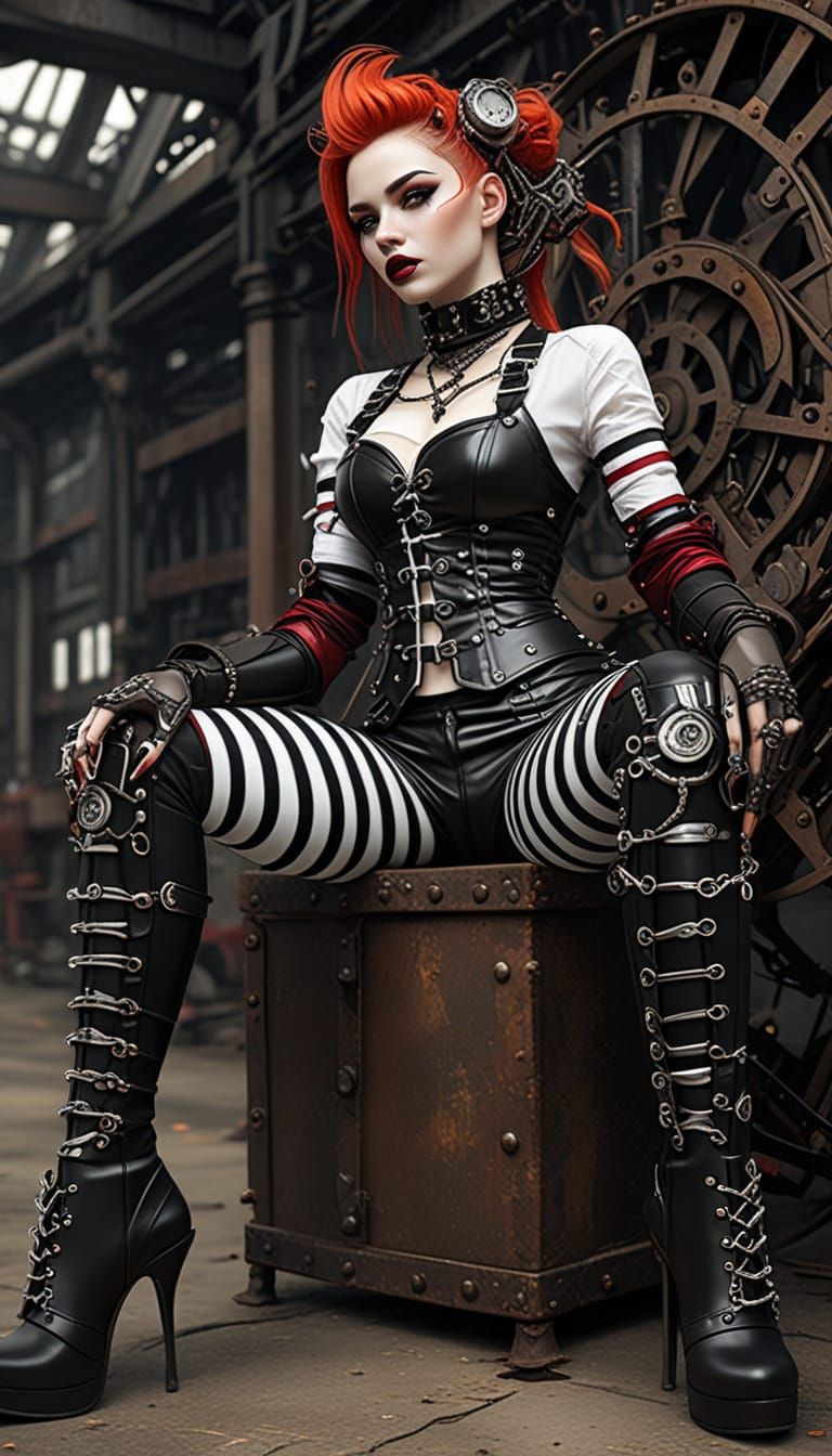 "Striper" - Hypermaximalist Gothpunk exquisite makeup, FKA Twigs 3D ...