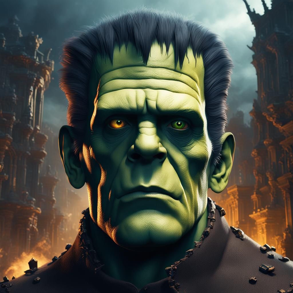 Portrait of Frankenstein - AI Generated Artwork - NightCafe Creator