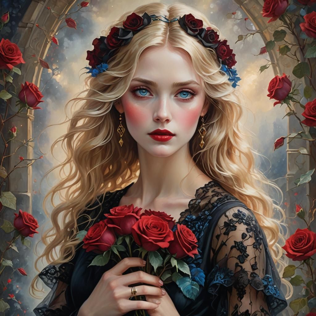 Mysterious rose - AI Generated Artwork - NightCafe Creator