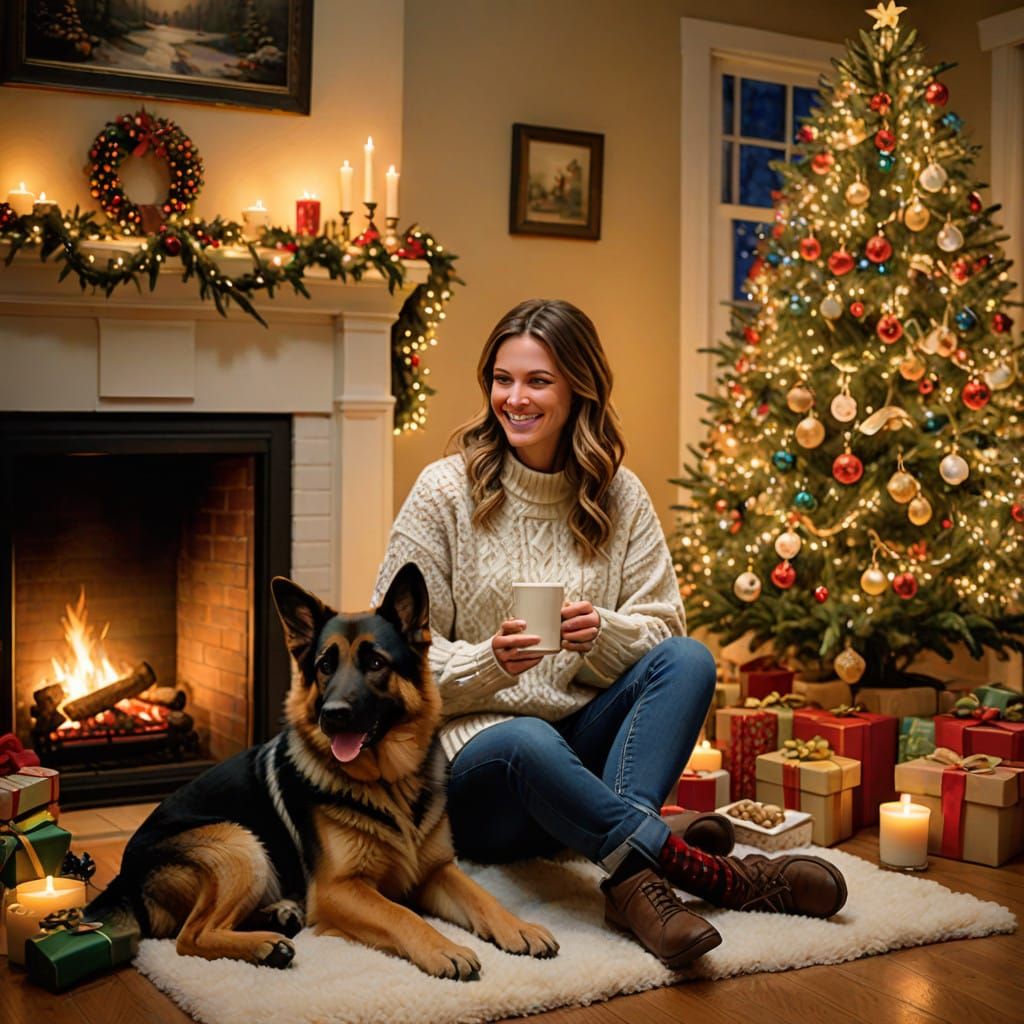 My perfect Xmas - Cozy Christmas Scene with Festive Sweater ...