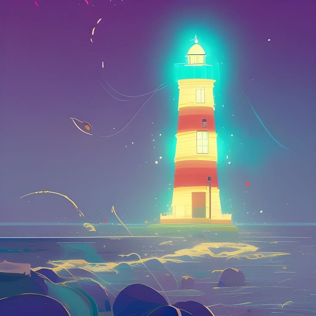 The magic lighthouse - AI Generated Artwork - NightCafe Creator