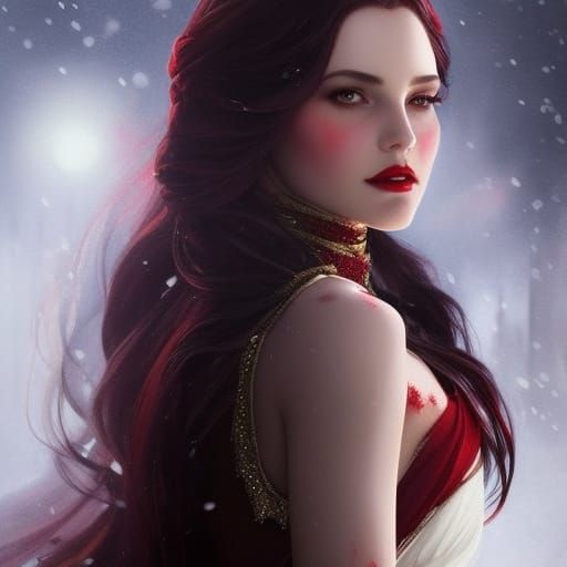 Snow White Vampire - AI Generated Artwork - NightCafe Creator