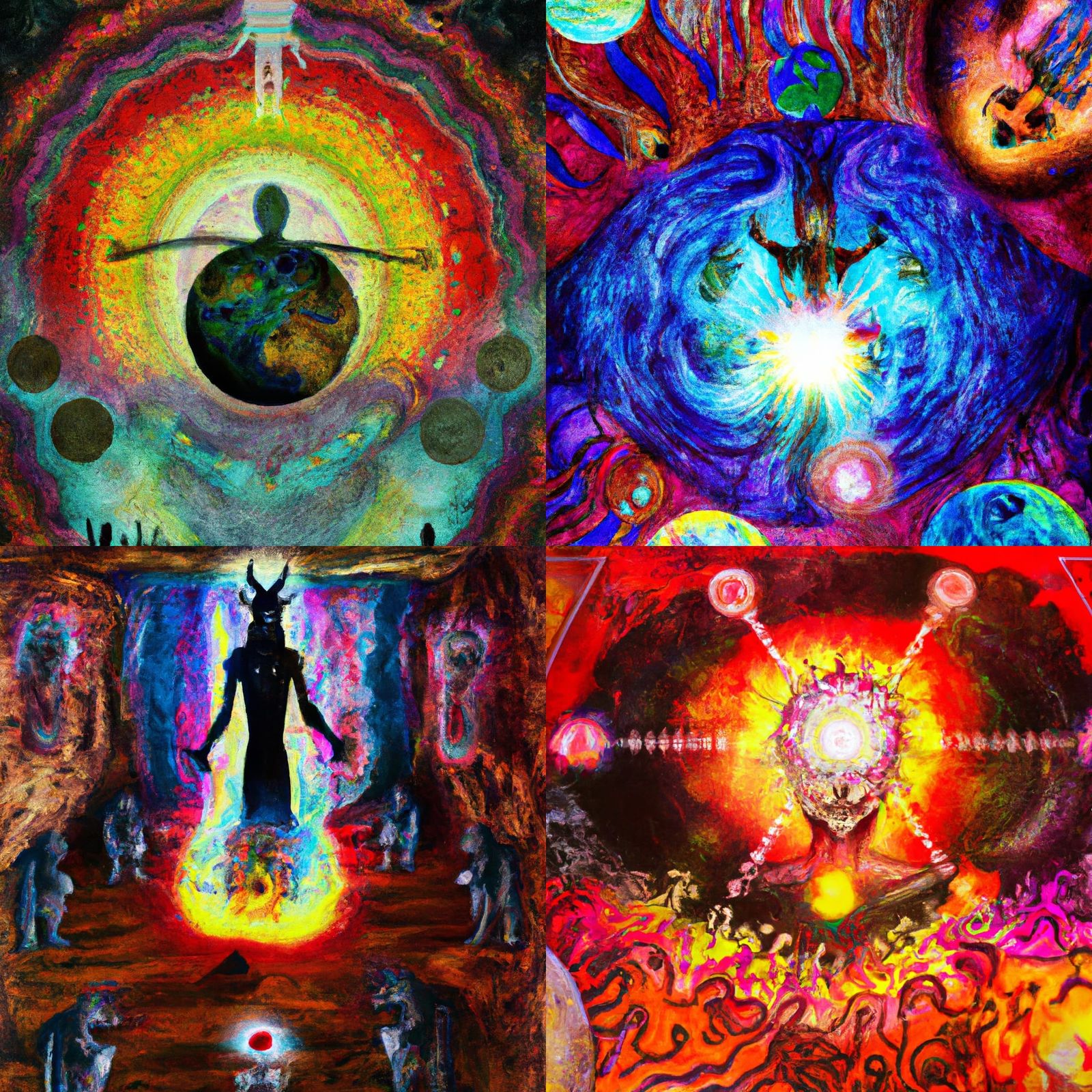 Lucifer comes out of a Fault Line with many demons 8k resolution ...