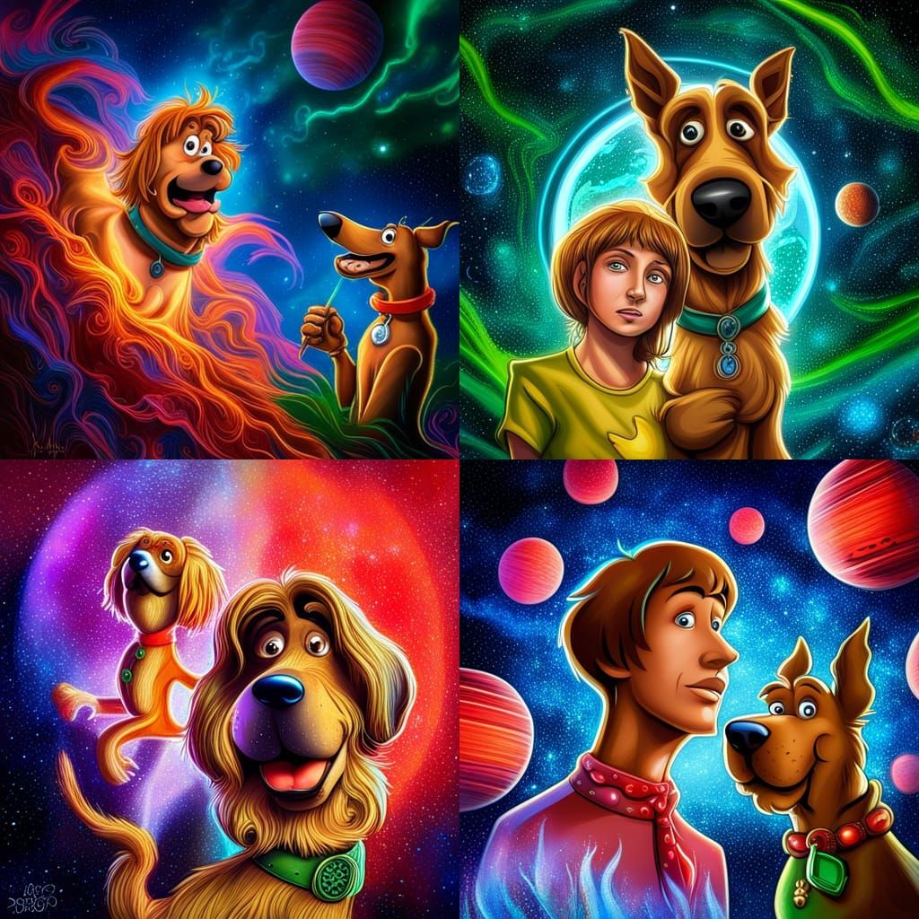 Scooby Doo and Shaggy - AI Generated Artwork - NightCafe Creator