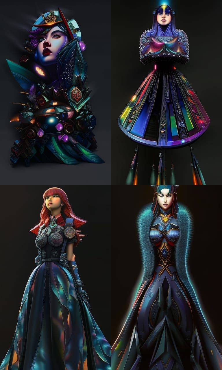 Anime Style portrait of a Japanese woman as a Cosmic Mutiverse Powerful ...