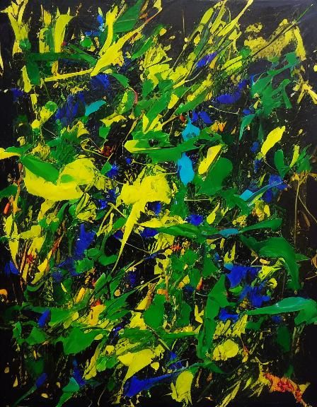abstract painting. action painting. painting in the style of Jackson ...