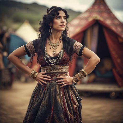 A Gypsy woman 5 - AI Generated Artwork - NightCafe Creator