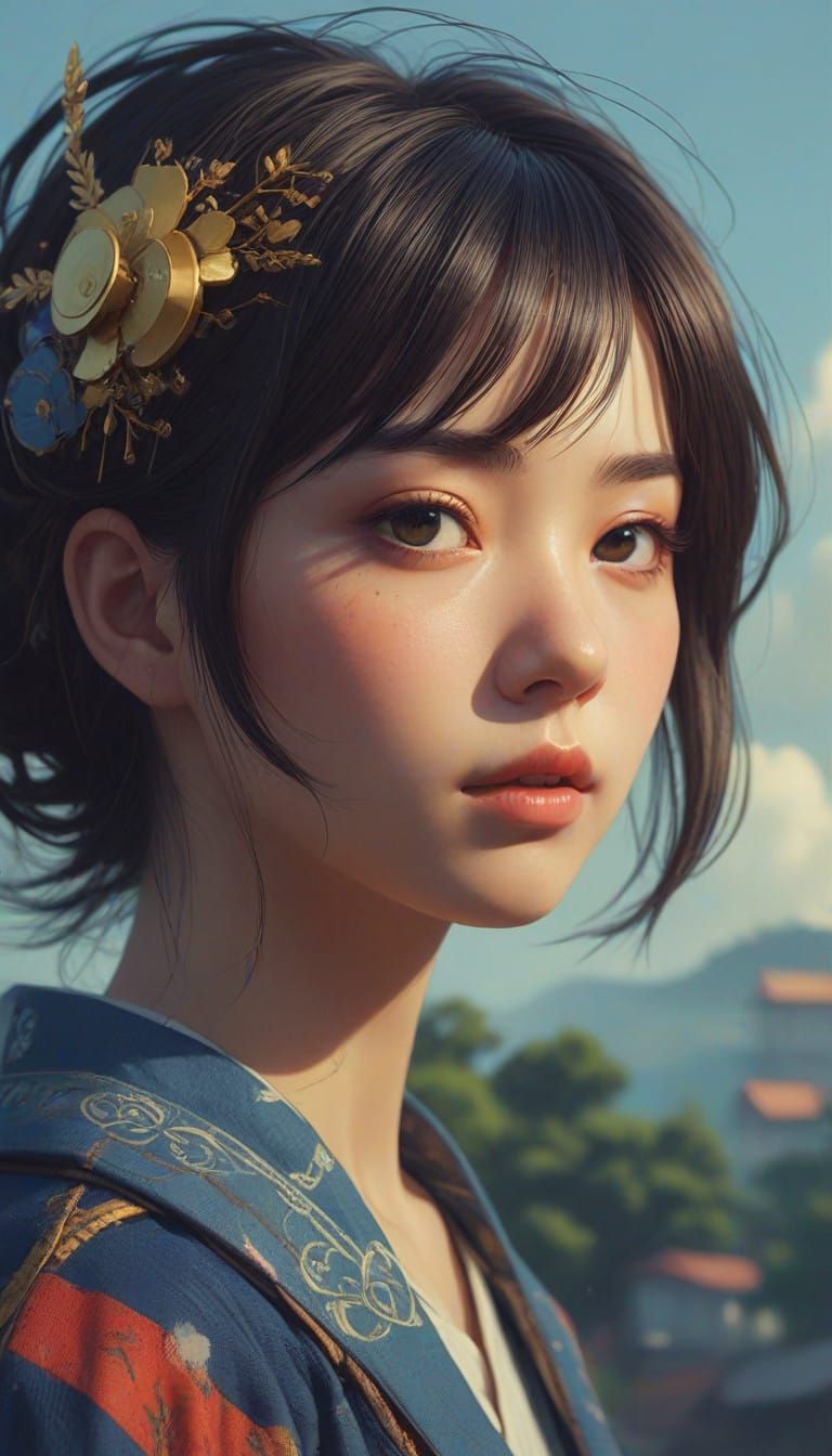 Cyberpunk Dreamscape with Datamoshed Light - AI Art