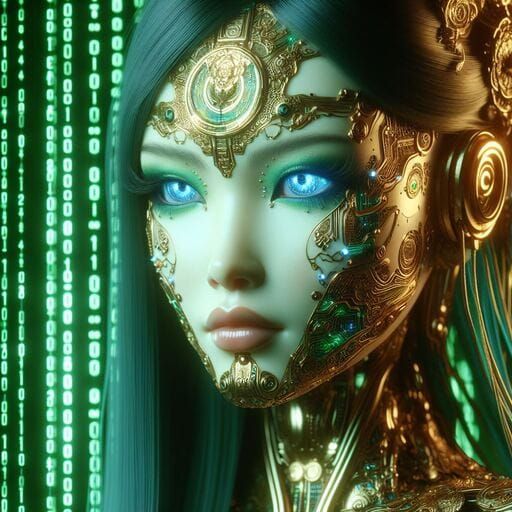 Jade Matrix II - AI Generated Artwork - NightCafe Creator