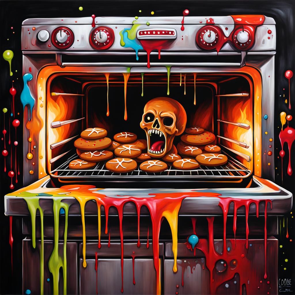 screaming good witch cookies - AI Generated Artwork - NightCafe Creator