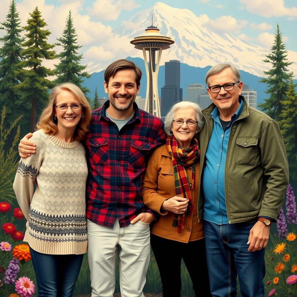 A typical family from Seattle - Cozy Seattle Family Amidst ...