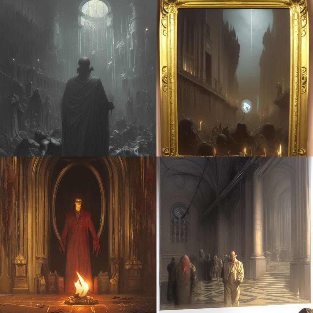 Where’s Todd? horror Gustave Doré Greg Rutkowski sinister by Greg ...