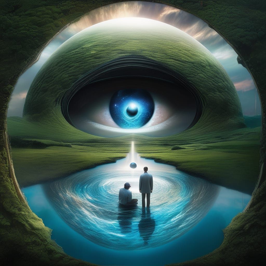 Optical Illusion Reflections - AI Generated Artwork - NightCafe Creator