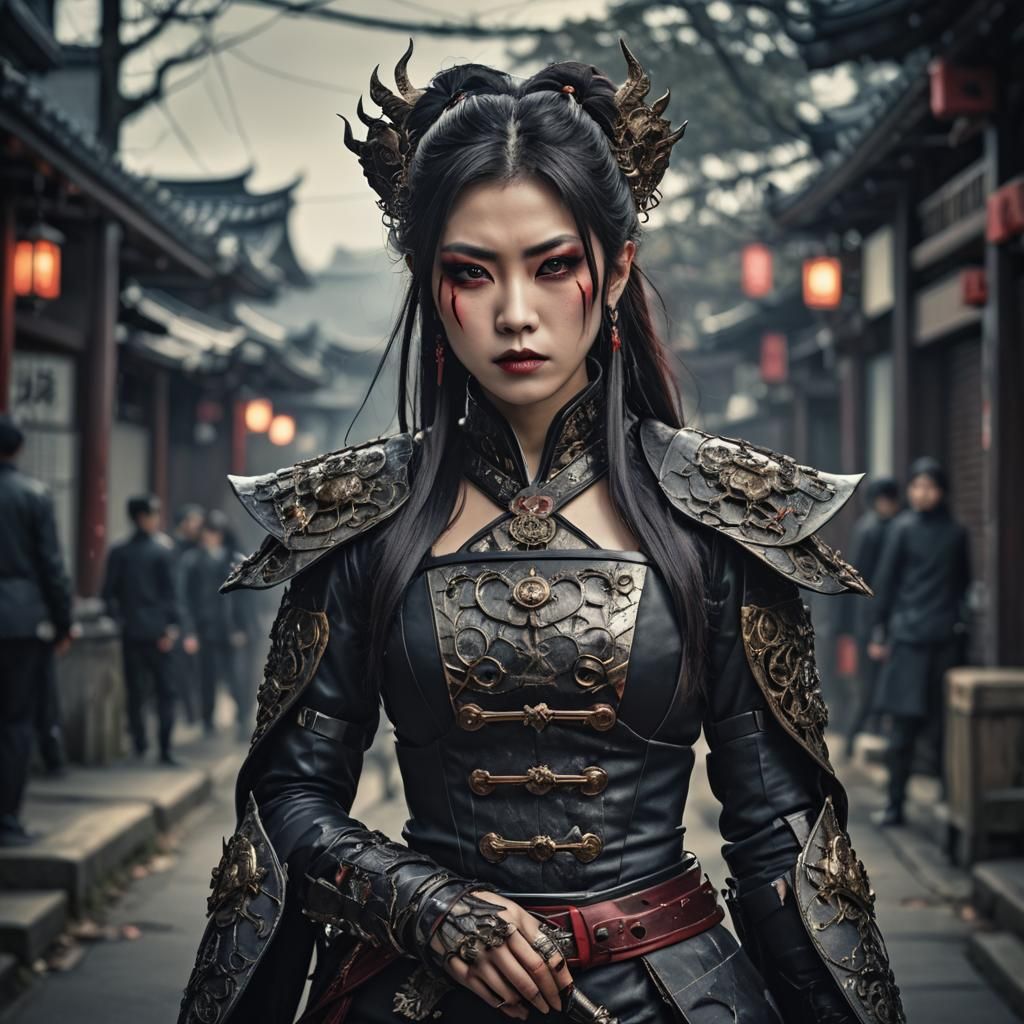 Japanese Glampunk Vampire Warrior. - AI Generated Artwork - NightCafe ...