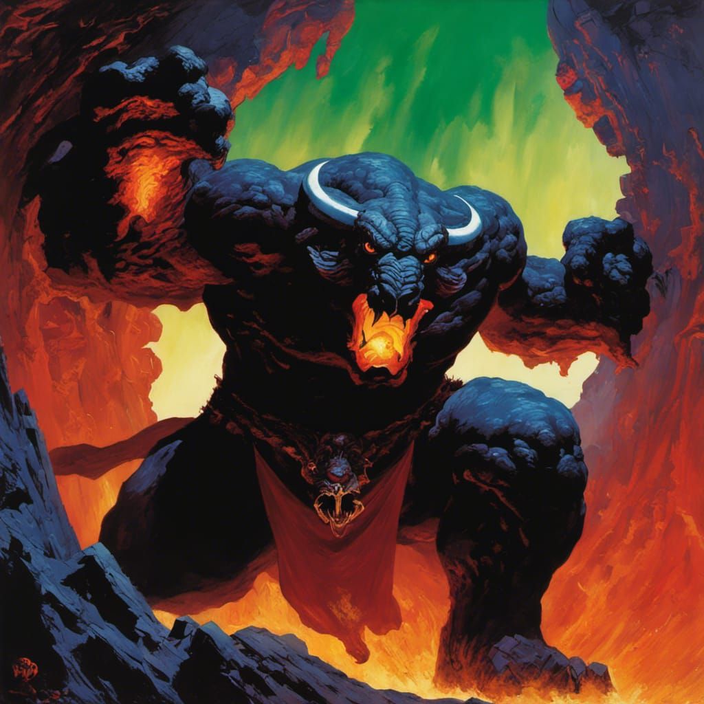 Balrog, by Richard Michael Gorman Powers, Paul Lehr, Michael Whelan ...