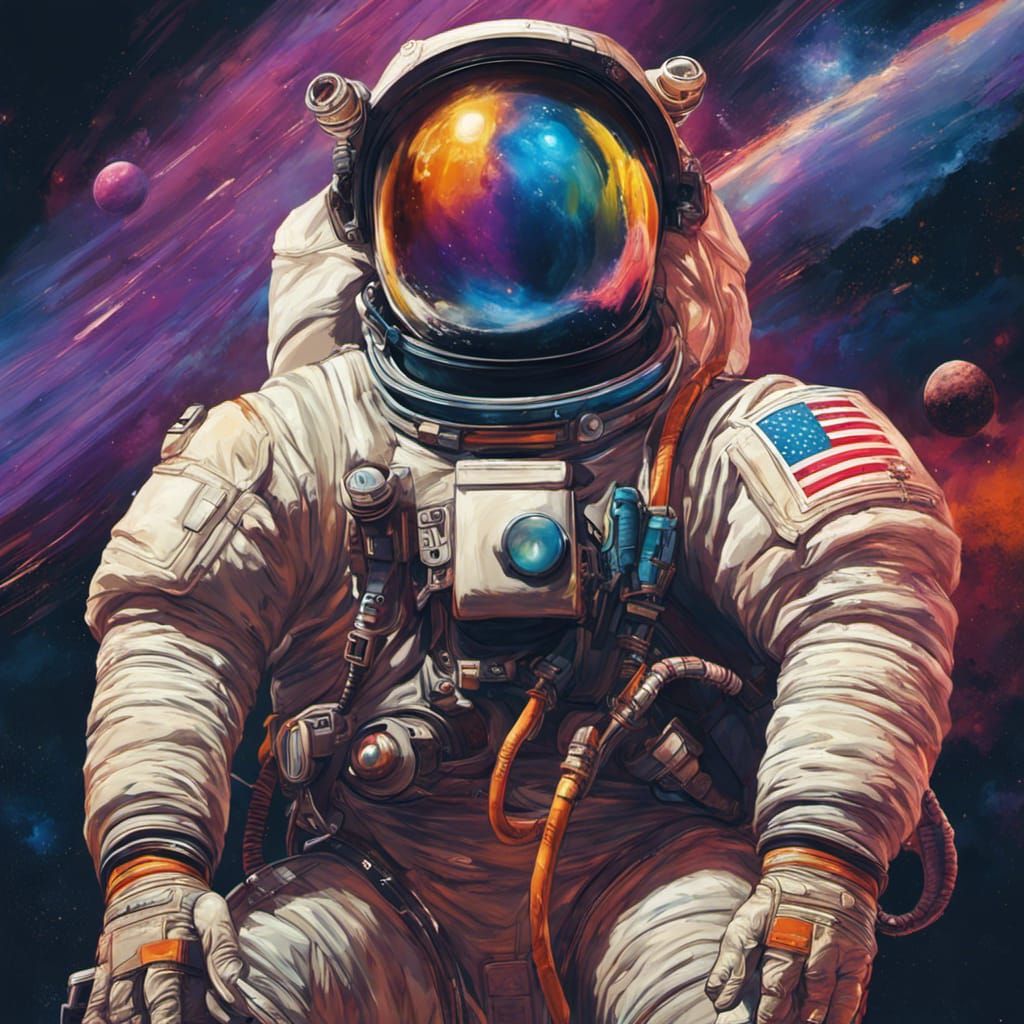 NASA Punk space explorers - AI Generated Artwork - NightCafe Creator