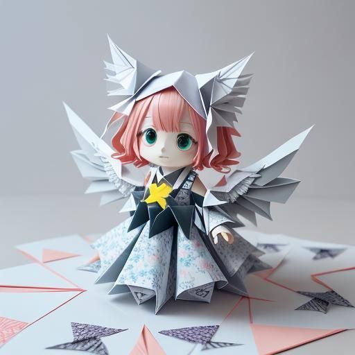 Origami Chibi - AI Generated Artwork - NightCafe Creator
