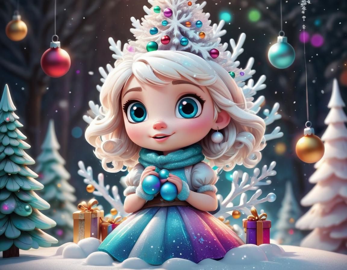 Frozen Christmas - AI Generated Artwork - NightCafe Creator
