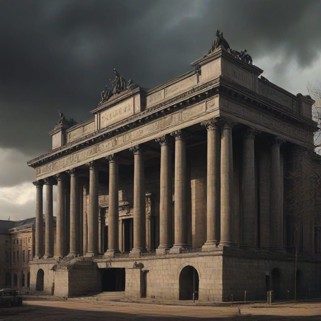 Giant Volkshalle under Black Sun - Neoclassical Giant Volksh...