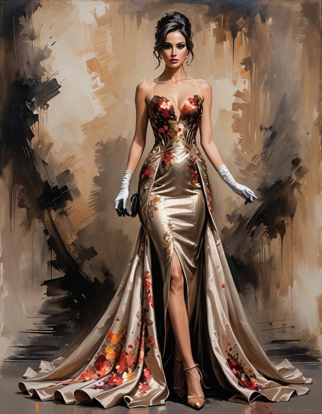 Fireball Dress - AI Generated Artwork - NightCafe Creator