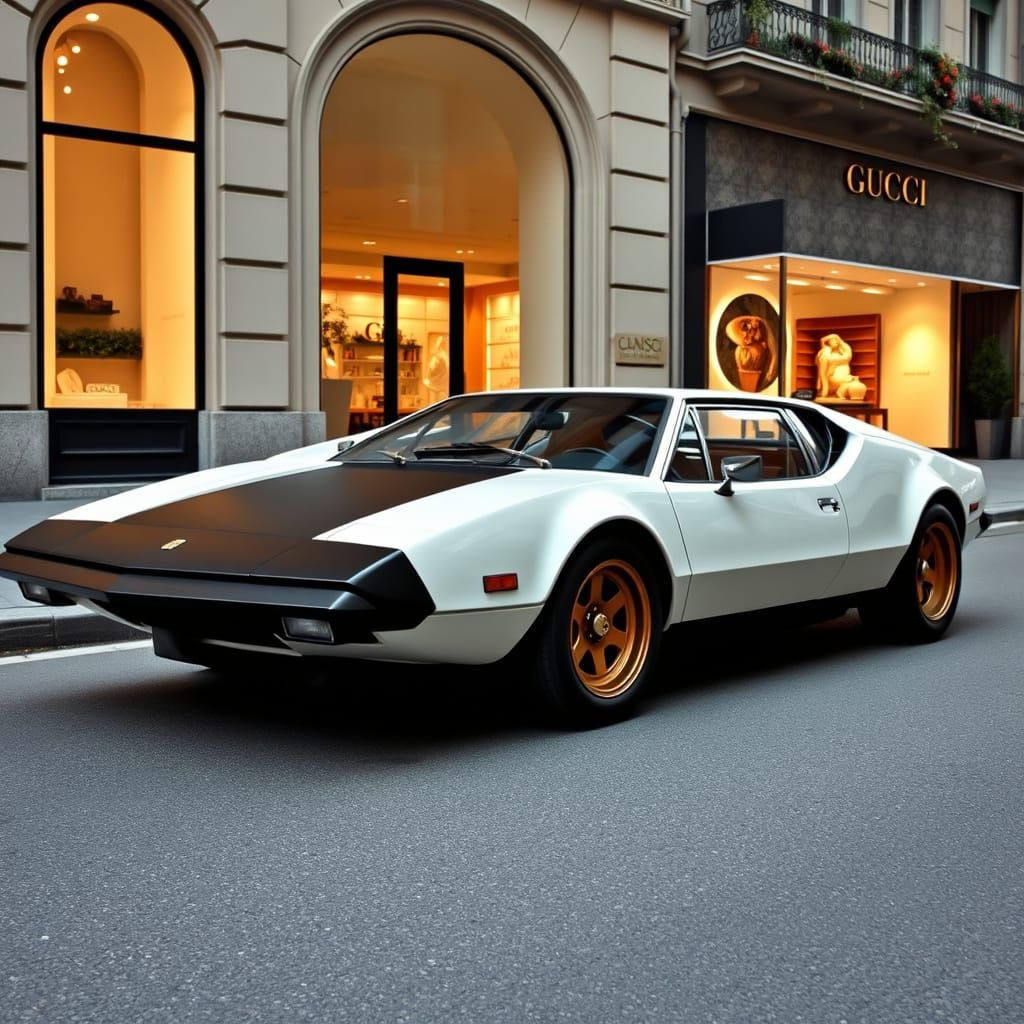 A Classic supercar from 70s - Vintage 1974 De Tomaso Pantera...