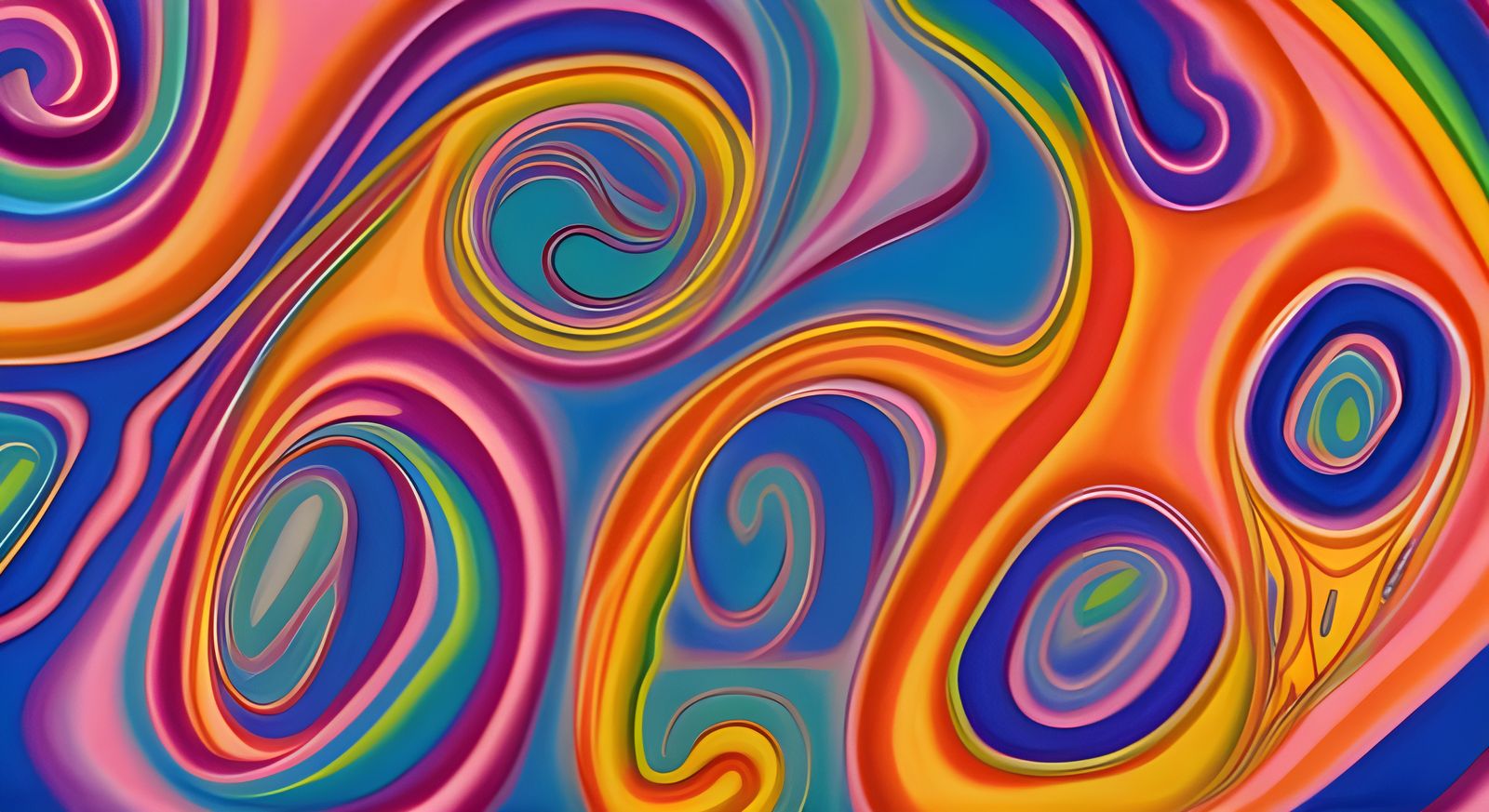 psychedelic tubes painted by Judy Chicago - AI Generated Artwork ...