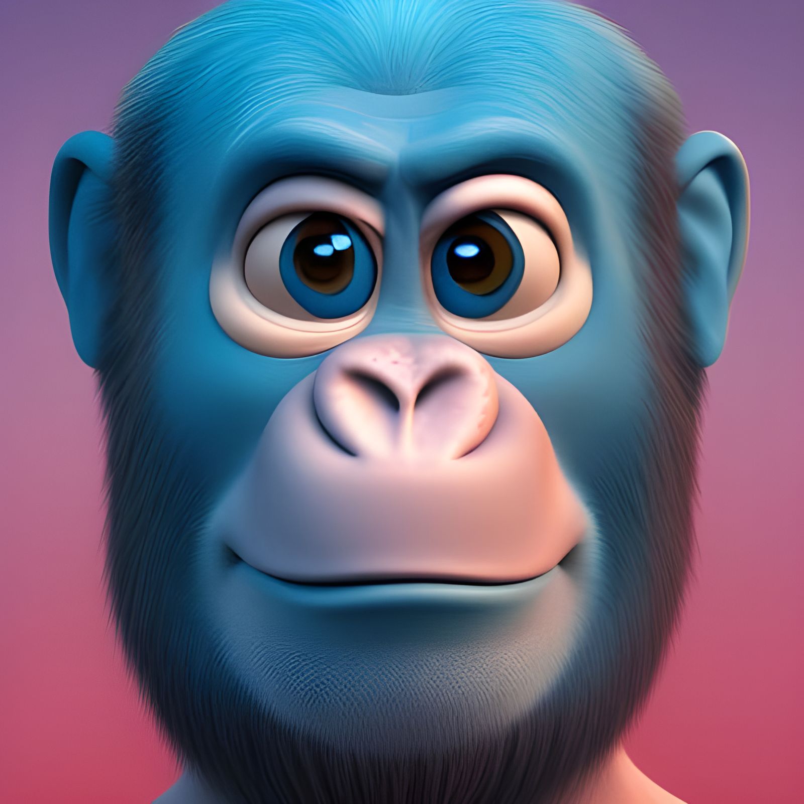 Blue Ape - AI Generated Artwork - NightCafe Creator