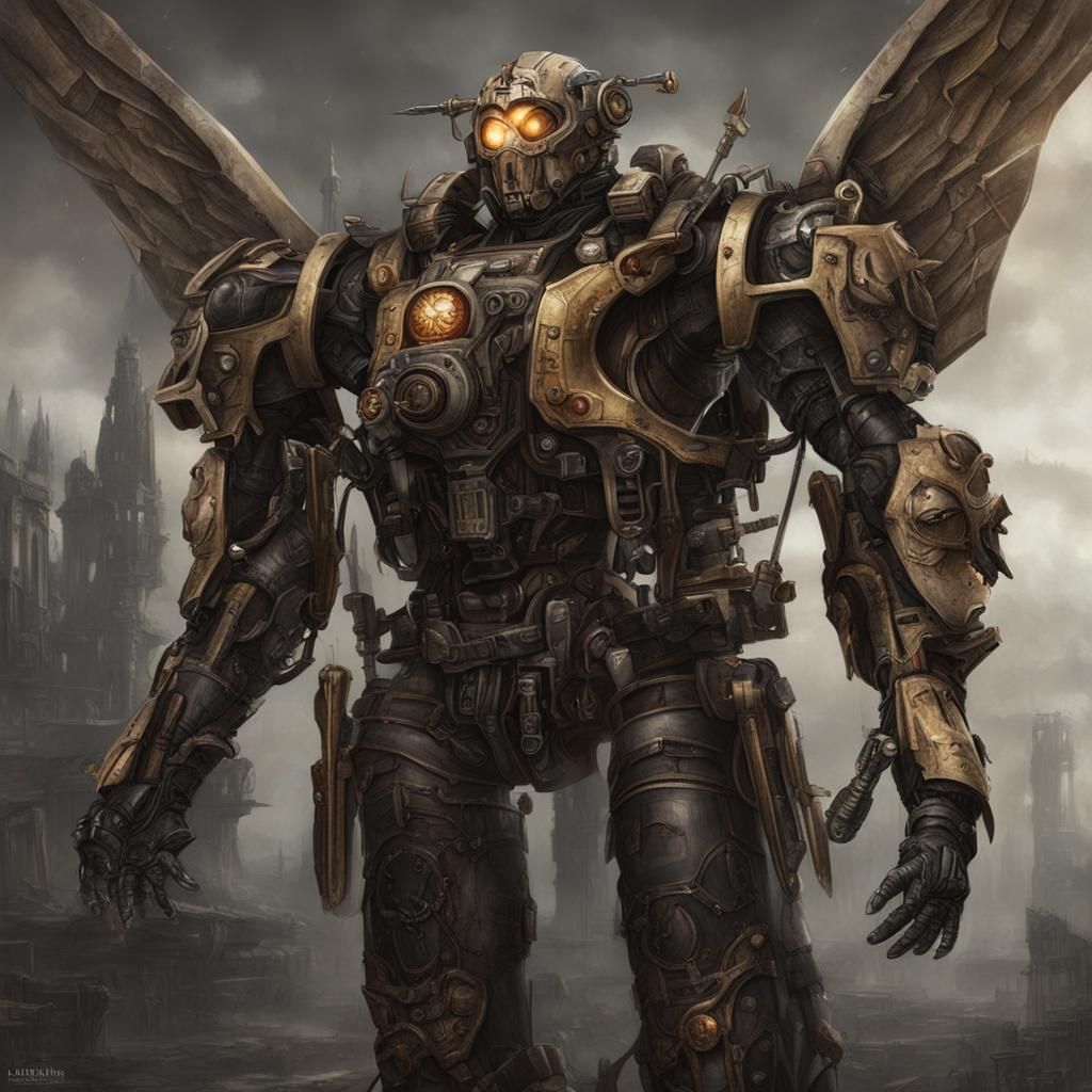 Robot Angel - AI Generated Artwork - NightCafe Creator