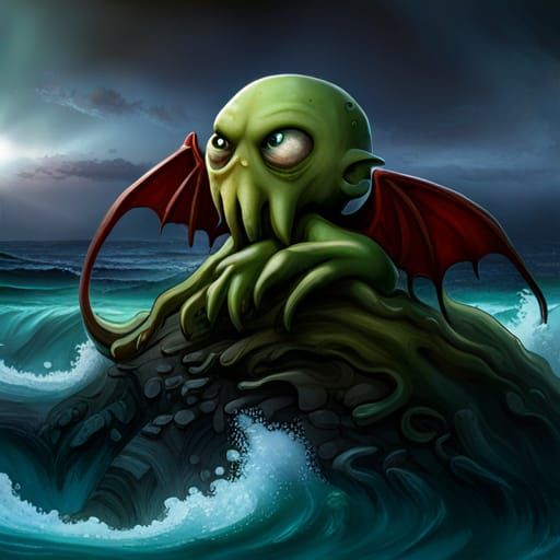 Birth of Cthulhu - AI Generated Artwork - NightCafe Creator