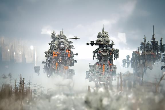 Alien's war mechine 8k resolution 8K 3D VRay trending on Artstation ...