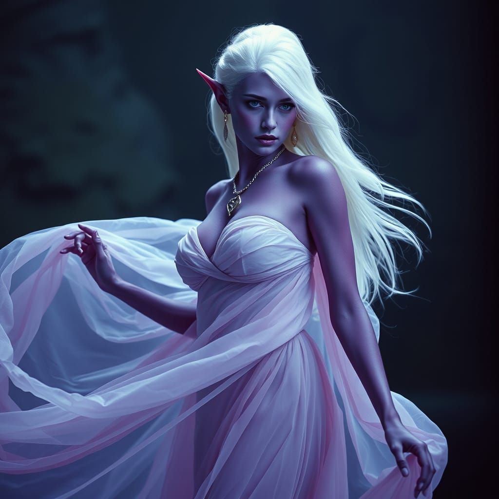 Welcome to the Underdark - Drow Goddess in Epic 35mm Cinemat...