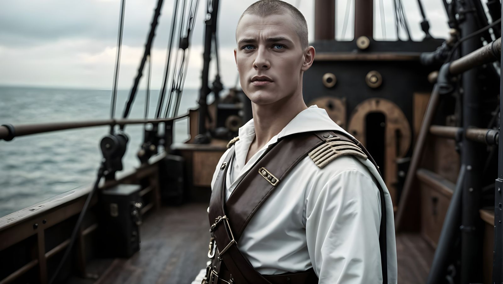 Steampunk Sailor in Roman Legionnaire Uniform - AI Art