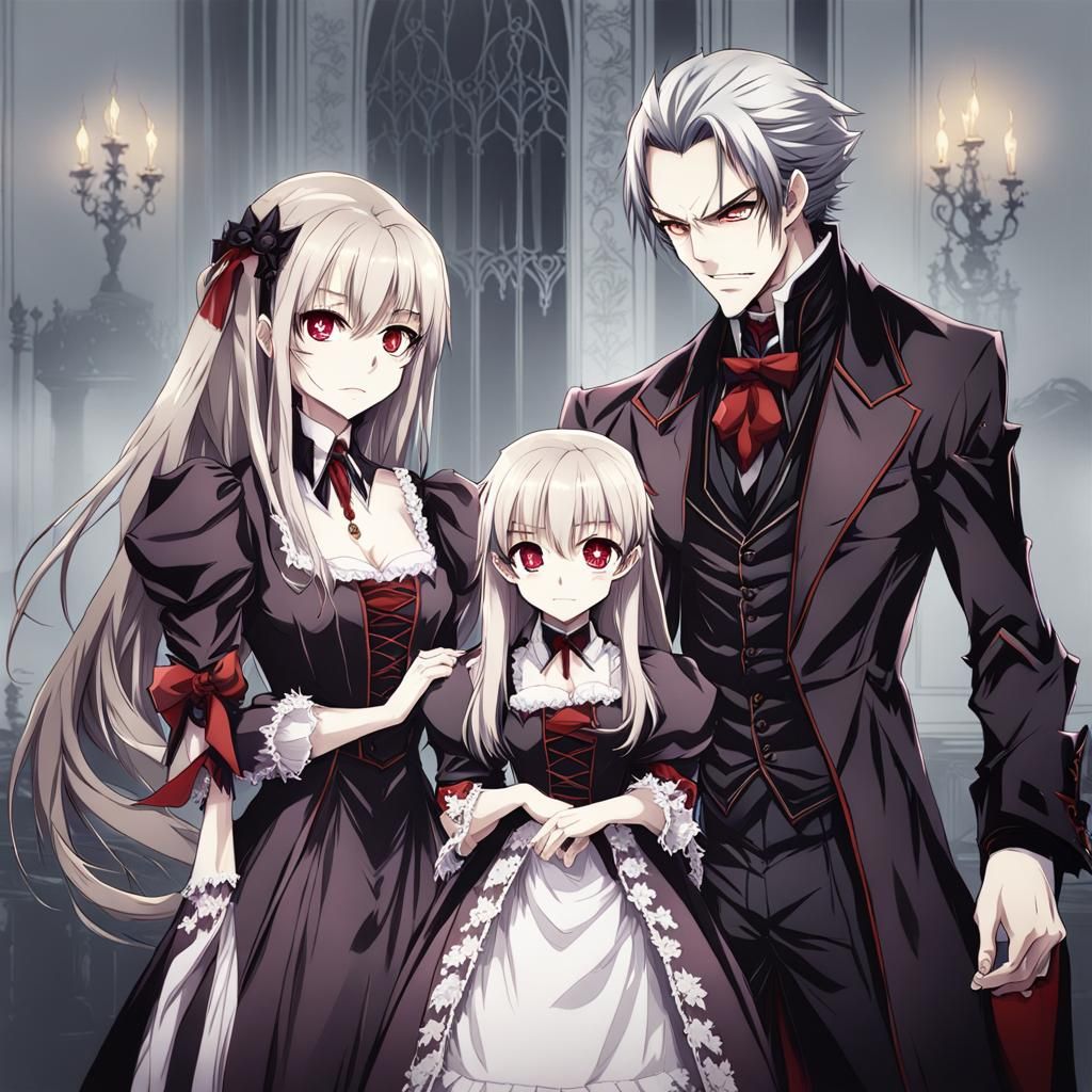 An Anime Vampire Family - AI Generated Artwork - NightCafe Creator