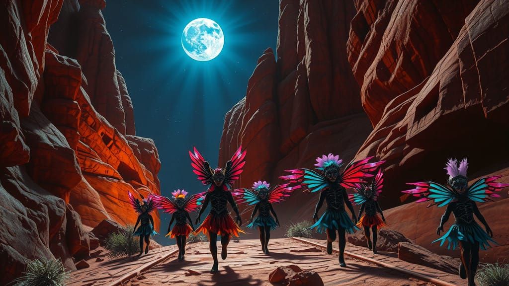 SHAPESHIFTER DANCE TEAM DEMONSTRATING PRECISION SUDDEN UNISON WING ...