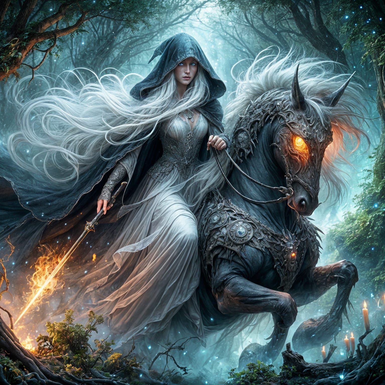 Emberlight Enchantment - AI Generated Artwork - NightCafe Creator