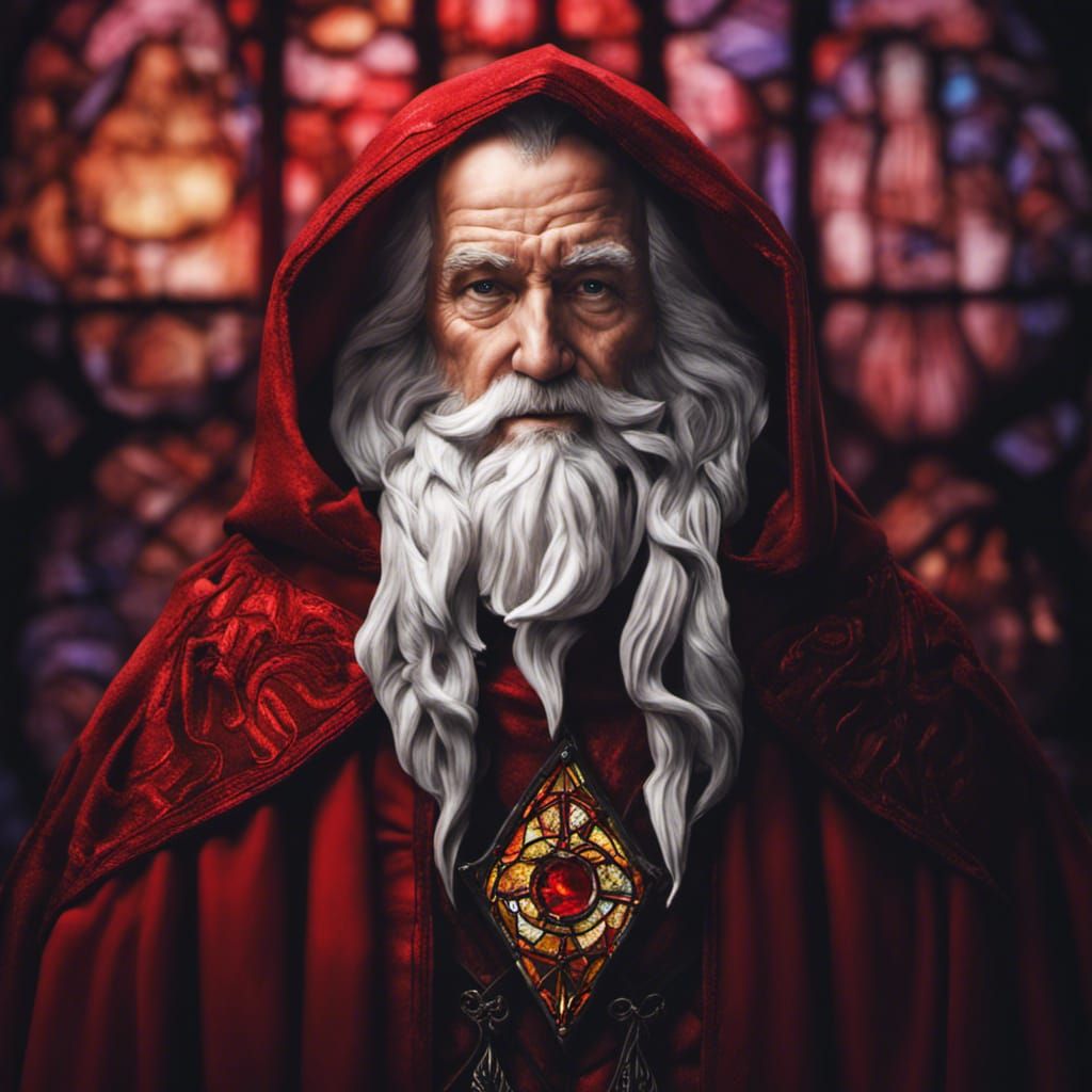 Red Robed Wizard - AI Generated Artwork - NightCafe Creator