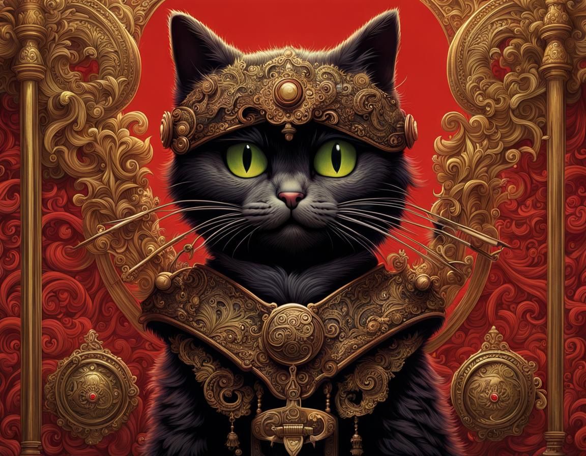 machine gun murder kitty, pixar/dreamworks, masterpiece, horror ...