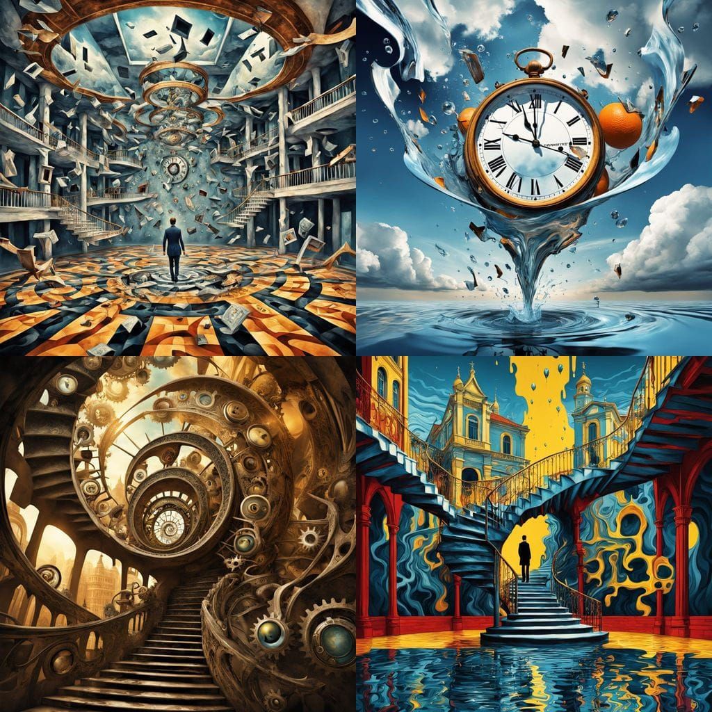 Surreal Paradox Reveals Distorted Reality - AI Art