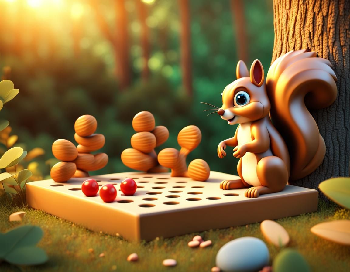 Squirrel Games - AI Generated Artwork - NightCafe Creator