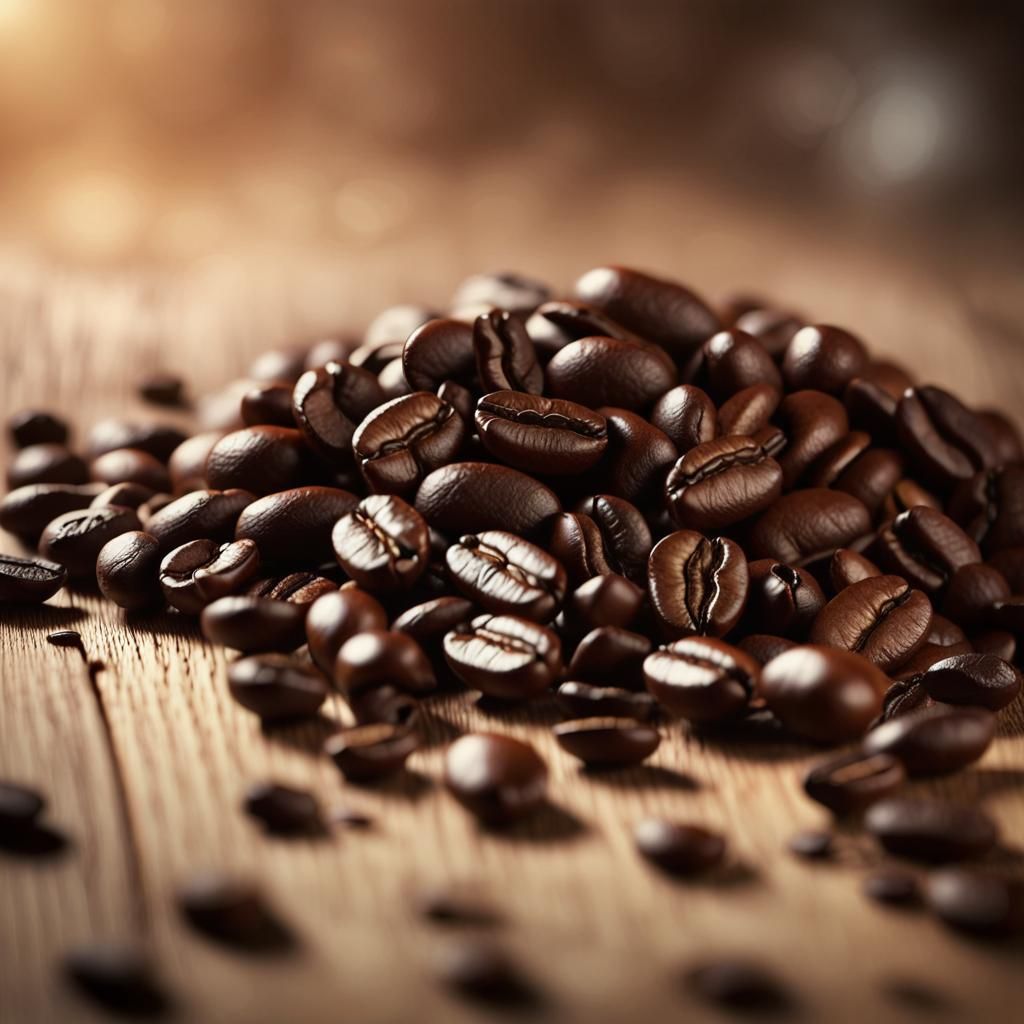 Arranged Coffee Beans - AI Generated Artwork - NightCafe Creator