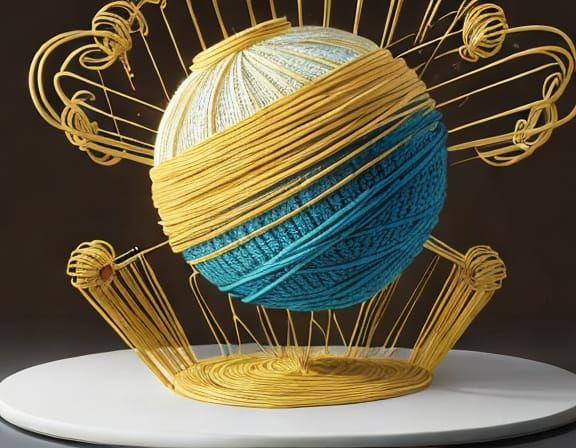 Perfect the technique of knitting with spaghetti
