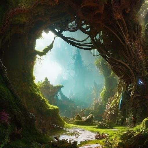 Into the Realm - AI Generated Artwork - NightCafe Creator