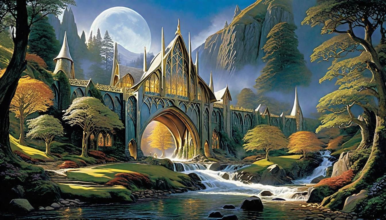The Elven Gate - AI Generated Artwork - NightCafe Creator