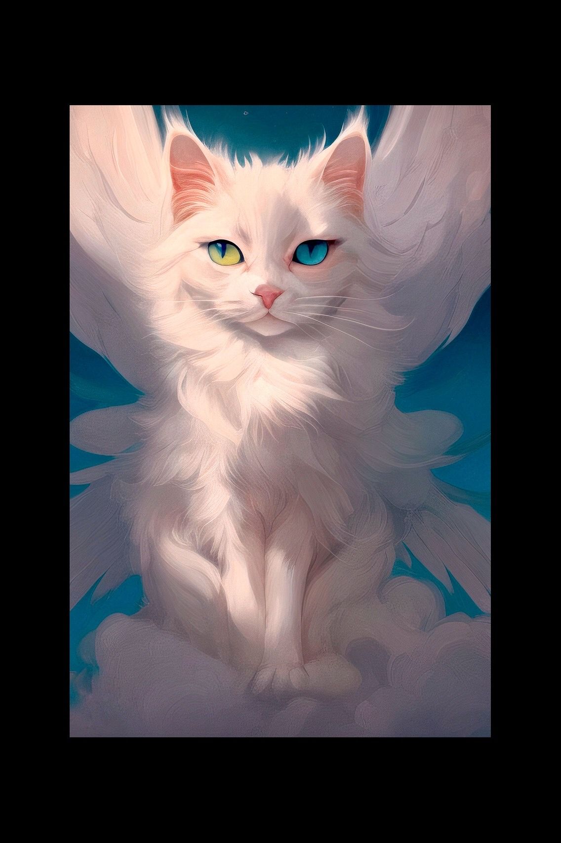 Angelic Cat - AI Generated Artwork - NightCafe Creator