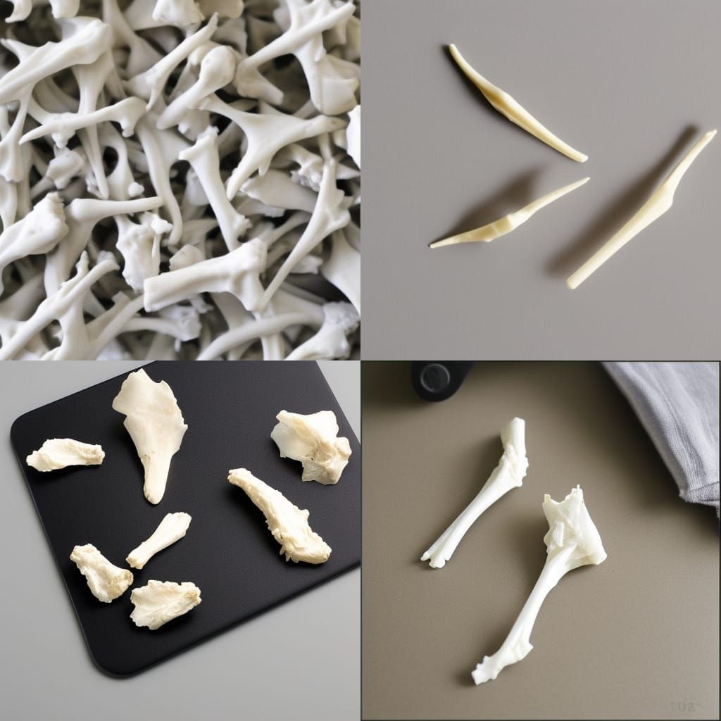 Airborne bone shards - AI Generated Artwork - NightCafe Creator