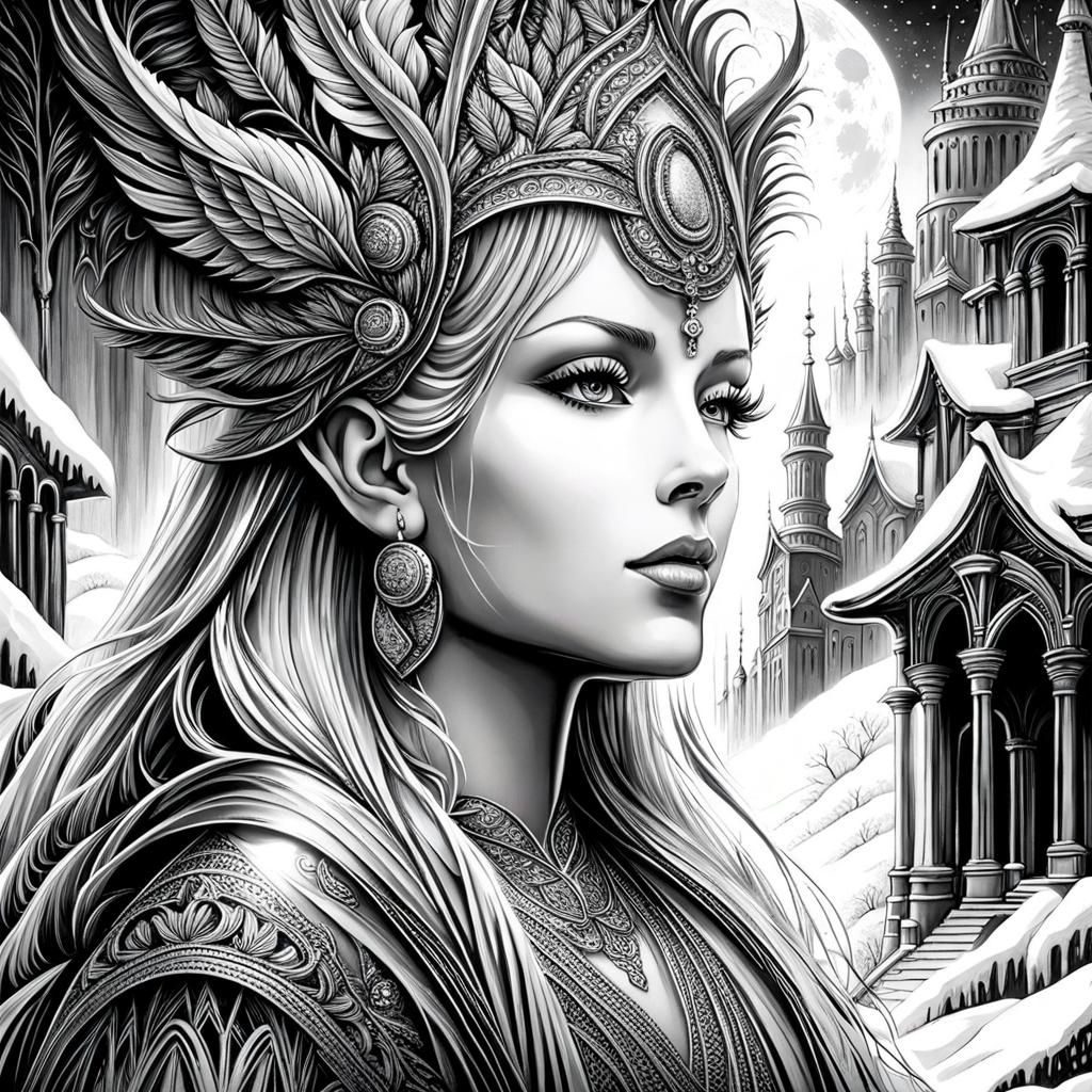 B&W - AI Generated Artwork - NightCafe Creator